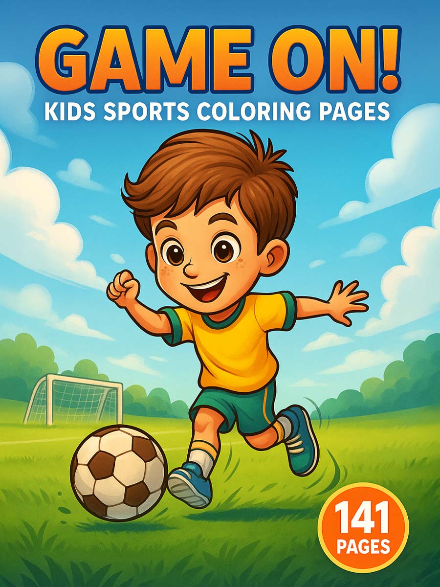 Game On! – 141 Sports & Activities Coloring Pages For Kids - Play 2 ...